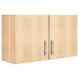H&auml;ngeschrank KOCHSTATION "KS-Toledo", braun (buche), B:100cm H:57cm T:34cm, Schr&auml;nke, H&auml;ngeschrank