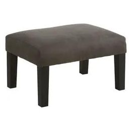 Hocker Home Affaire "Bedford", grau (anthrazit), B:65cm H:39cm T:45cm, Luxus-Microfaser Lederoptik (100% Polyester);NaturLEDER (echtes Rindsleder), Hocker, Sitzhocker