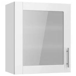 Glash&auml;ngeschrank KOCHSTATION "KS-Ahus", wei&szlig; (wei&szlig; matt, wei&szlig;), B:60cm H:70,4cm T:34,9cm, Schr&auml;nke, Glash&auml;ngeschrank, Breite 60 cm