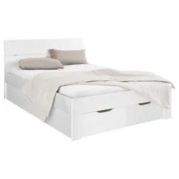 Bett Rauch "Einzelbett Doppelbett Stauraum FLEXX Breiten 90/140/180 cm", wei&szlig;, B:145cm H:90cm L:209cm, Betten, Bett, Einzelbett Doppelbett Stauraum FLEXX Breiten 90/140/180 cm