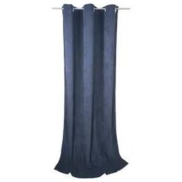 Vorhang Tom Tailor HOME "CASUAL CORD" Gr. 1, blau, B:140cm H:245cm, Wirkware, Nylon, Polyester, Gardinen, HxB: 245x140