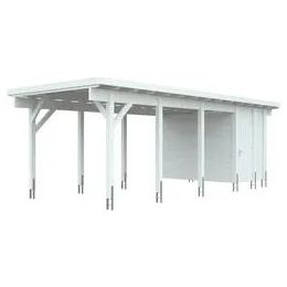 Carport-Ger&auml;teraum Kiehn-Holz, wei&szlig;, Holzwerkstoff, Ger&auml;teh&auml;user, BxT: 299x174 cm, nur f&uuml;r Carport KH 320/321