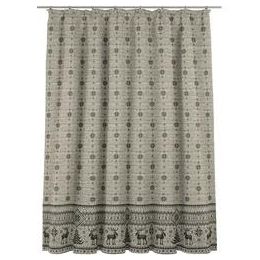 Vorhang WIRTH "Romo" Gr. 1, beige (creme), B:65cm H:120cm, Jacquard, Baumwolle, Polyester, Gardinen