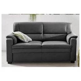 Sit & More 2-Sitzer SIT & MORE "Pisa", schwarz, B:133cm H:89cm T:90cm, Luxus-Microfaser (90% Polyester, 10% Polyamid);Struktur (100% Polyester);Luxus-Microfaser ALTARA NUBUCK (100% Polyester), Sofas, mit Federkern