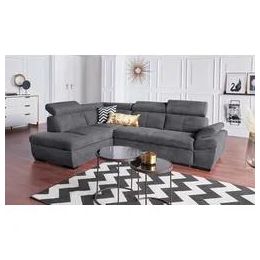 Ecksofa exxpo - SOFA FASHION "Salerno, klassisch modernes Funktionssofa, hoher Sitzkomfort, L-Form", braun, B:268cm H:77cm T:204cm, Sofas, Ecksofa, inkl. Kopf- und Armteilverstellung, wahlweise mit Bettfunktion
