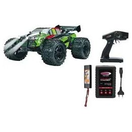 RC-Monstertruck Jamara "Akron Monstertruck BL 4WD", gr&uuml;n (gr&uuml;n, schwarz), Fernlenkfahrzeuge, KinderB:33cm H:19,5cm, 1:10, 2,4 GHz, Wheelybar, B:33cm H:19,5cm