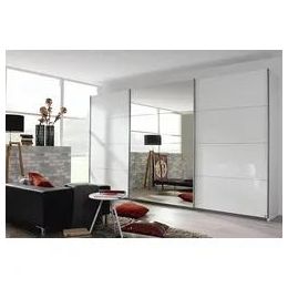 Schwebet&uuml;renschrank Rauch "Kleiderschrank Schrank Garderobe W&auml;scheschrank Ankleide KULMBACH", wei&szlig;, B:360cm H:210cm T:62cm, Holzwerkstoff, Schr&auml;nke, Schwebet&uuml;renschrank, inkl. Schubkasteneinsatz und extra Einlegeb&ouml;den MADE IN GERMANY