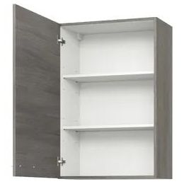 H&auml;ngeschrank KOCHSTATION "KS-Trea O50-90", grau (eichefarben grau), B:50cm H:90cm T:35cm, Schr&auml;nke, H&auml;ngeschrank, inklusive zwei Einlegeb&ouml;den, Breite 50 cm, H&ouml;he 90 cm