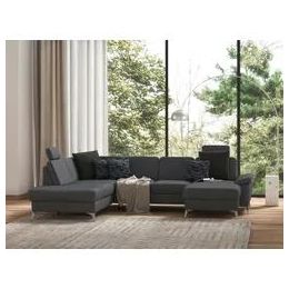 Sit & More Wohnlandschaft SIT & MORE "Padua U-Form", blau (hellblau), B:340cm H:89cm T:228cm, Sofas, Wohnlandschaft, inklusive Sitztiefenverstellung, Armteilfunktion und Federkern