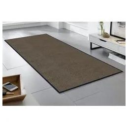 Fu&szlig;matte "Original Uni, Schmutzfangteppich" Gr. 11, beige (dunkelbeige), B:75cm H:9mm L:190cm, Kunstfaser, wash+dry BY KLEEN-TEX, Teppiche, Fu&szlig;matte, Schmutzmatte, rutschhemmend, auch als L&auml;ufer erh&auml;ltlich