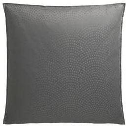 Bettw&auml;sche Elegante "Air", grau (graphit), B/L: 135cm x 200cm, 1 Stk., 1 Stk., Mako-Satin, B/L: 80cm x 80cm, 2 Stk., Mako-Satin, Obermaterial: 100% Baumwolle, Bettw&auml;sche, Bettw&auml;sche, angenehmes Hautgef&uuml;hl