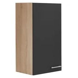 H&auml;ngeschrank Optifit "Kalmar", grau (anthrazit), B:50cm H:90cm T:35cm, Schr&auml;nke, H&auml;ngeschrank