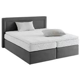 Boxspringbett, grau (anthrazit), B:195cm L:210cm, Westfalia Schlafkomfort, Komplettbetten, Boxspringbett, wahlweise mit Bettkasten und Topper