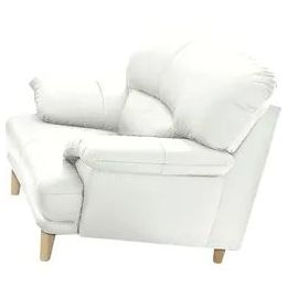 Sessel Trendmanufaktur "Cecilia, Loungesessel, italienisches Design, bequeme Armlehnen", wei&szlig; (altwei&szlig;), B:112cm H:87cm T:90cm, Sessel, Sessel, aufwendige R&uuml;ckenverarbeitung f&uuml;r hohen Sitzkomfort, Holzfu&szlig;