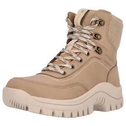 Stiefel WHISTLER "Nuslog", Damen, Gr. 41, beige (braun), Kunstfaser, Polyurethane, Schuhe Stiefel, mit Allwetterprofil