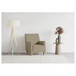 Sit & More Sessel SIT & MORE "Bosse", beige, B:74cm H:93cm T:81cm, Sessel, Sessel, mit Federkern