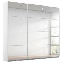 Schwebet&uuml;renschrank Rauch "Kleiderschrank Schrank Garderobe W&auml;scheschrank Ankleide ORACLE", wei&szlig; (alpinwei&szlig;), B:203cm H:229cm T:62cm, Holzwerkstoff, Schr&auml;nke, Schwebet&uuml;renschrank, mit vollfl&auml;chig aufgelegten Spiegelelementen MADE IN GERMANY