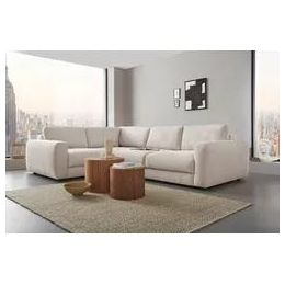 Ecksofa Home Affaire "Bloomfield, Mega Polsterecke, Breite 289cm, viel Platz, L-Form", beige, B:209cm H:84cm T:289cm, 92% Polyester 8% Nylon, Sofas, Ecksofa, In verschiedenen Gr&ouml;&szlig;en
