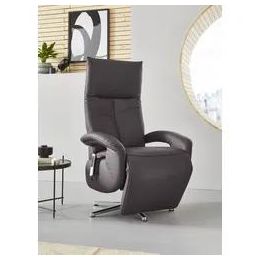 Sit & More TV-Sessel SIT & MORE "Tycoon mit Kopfteilverstellung und 360 Drehfunktion", braun (mokka), B:74cm H:112cm T:82cm, Sessel, wahlweise manuell oder elektrischer Funktion, auch mit Akku (kabellos)