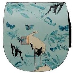 Umh&auml;ngetasche DOGO "Ivy Bag Umh&auml;ngetasche Storks Damen Schultertasche", Damen, Gr. B/H/T: 28cm x 10cm onesize, blau, Taschen Umh&auml;ngetasche, Handgefertigt