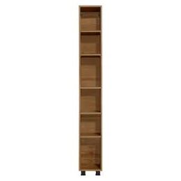 Hochschrank Welltime "Trento, Badm&ouml;bel, Badregal, Regal, Breite 25 cm", braun (wotaneiche), B:25cm H:180cm T:25cm, Schr&auml;nke, Hochschrank, Standregal, Badezimmer-Regal, f&uuml;r viel Stauraum