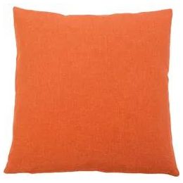G&ouml;zze Dekokissen G&Ouml;ZZE "Milano", orange (terra, unifarben), B:40cm L:40cm, Polyester, Dekokissen_Sitzkissen_Kissenh&uuml;llen, mit Rei&szlig;verschluss, Kissenh&uuml;le ohne F&uuml;llung, 2 St&uuml;ck