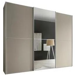Schwebet&uuml;renschrank STAUD "Sinfonie Plus, edles Design in hochwertiger Qualit&auml;t, Made in Germany", beige (sand), B:298cm H:240cm T:68cm, Holzwerkstoff, Schr&auml;nke, Schwebet&uuml;renschrank, Mit Spiegelt&uuml;re und vier verschiedenen Ausstattungsvarianten