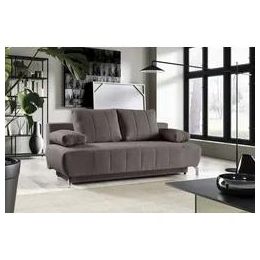 Schlafsofa WERK2 "Troya Bettsofa mit Bettkasten und Federkern, Breite 210cm", braun, B:210cm H:95cm T:95cm, 100% Polyester, Sofas, Schlafsofa, 2-Sitzer Sofa und Schlafcouch mit Federkern & Bettkasten