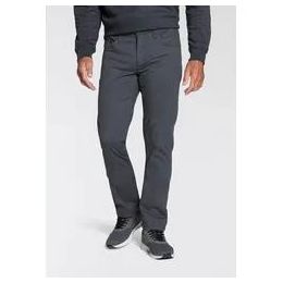 MAN'S WORLD 5-Pocket-Hose MAN'S WORLD, Herren, Gr. 52, N + U Gr, grau (grau, blau), Obermaterial: 98% Baumwolle, 2% Elasthan, unifarben, comfort fit lang, Hosen 5-Pocket-Hose, Stretchhose mit Dehnbund