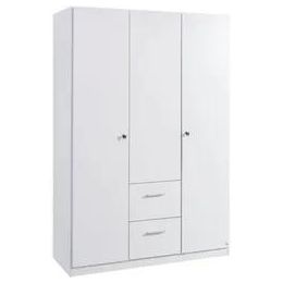 Dreht&uuml;renschrank Rauch "Kleiderschrank Schrank Garderobe Schlafzimmer B&uuml;roschrank BUCHHOLZ", wei&szlig;, B:135cm H:197cm T:54cm, Holzwerkstoff, Schr&auml;nke, Dreht&uuml;renschrank, viel Stauraum, durchgehende T&uuml;r abschlie&szlig;bar MADE IN GERMANY