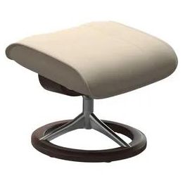 Fu&szlig;hocker stressless "Admiral", beige (cream batick), B:55cm H:41cm T:39cm, Leder BATICK: BATICK ist ein leicht korrigiertes, durchgef&auml;rbtes und genarbtes M&ouml;belleder, bei dem die meisten Unebenheiten und Spuren in der Regel entfernt wurden., Hocker, Fu&szlig;hocker, mit Signature Base, Gestell Wenge