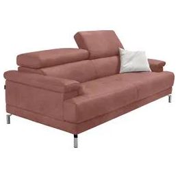 2,5-Sitzer Egoitaliano "Soul, Design und Sitzkomfort auf hohem Niveau, tolle Details", braun (chedar wood), B:200cm H:76cm T:106cm, Sofas, inkl. Kopfteilverstellung f&uuml;r noch mehr Komfort, Designfu&szlig;