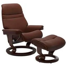 Relaxsessel stressless "Sunrise", braun (malt braun batick), B:79cm H:103cm T:73cm, Leder BATICK: BATICK ist ein leicht korrigiertes, durchgef&auml;rbtes und genarbtes M&ouml;belleder, bei dem die meisten Unebenheiten und Spuren in der Regel entfernt wurden.;Leder PALOMA: PALOMA ist ein durchgef&auml;rbtes Semianilin-M&ouml;belleder mit nat&uuml;rlicher Narbung.;ROHLEDER Stoff Q2 FARON: Ein fester zuverl&auml;ssiger Boucl&eacute; mit