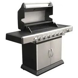 Gasgrill El Fuego "Deluxe", silber (edelstahlfarben), B:148cm H:112cm T:56cm, Grills, BxTxH: 148x56x112 cm