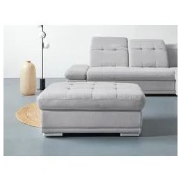 Hocker COTTA "Holiday", grau, B:112cm H:46cm T:72cm, 90% Polyester, 10% Polyamid, Hocker, Hocker