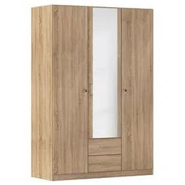Kleiderschrank Rauch "Schrank Garderobe Garderobenschrank Putzschrank W&auml;scheschrank BERGHEIM", braun (eiche sonoma), B:136cm H:197cm T:54cm, Holzwerkstoff, Schr&auml;nke, Kleiderschrank, 2 Au&szlig;enschubladen, T&uuml;r/en abschlie&szlig;bar je 2 Schl&uuml;ssel MADE IN GERMANY