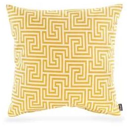 HOCK Dekokissen H.O.C.K. "Gauzy lime No 78", gr&uuml;n (lime, gemustert), B:50cm H:10cm L:50cm, Polyacryl (dralon), Dekokissen_Sitzkissen_Kissenh&uuml;llen, mit grafischer Musterung, Kissenh&uuml;lle mit F&uuml;llung, 1 St&uuml;ck