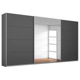 Schwebet&uuml;renschrank Rauch "Kleiderschrank Schrank Garderobe Schlafzimmerschrank CORTONA", grau (graumetallic), B:360cm H:229cm T:62cm, Holzwerkstoff, Schr&auml;nke, Schwebet&uuml;renschrank, in 3 Ausstattungen BASIC/CLASSIC/PREMIUM (SOFT-CLOSE) MADE IN GERMANY, Topseller