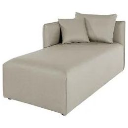 Ottomane OTTO HOME "N&ouml;re", beige, B:90cm H:74cm T:172cm, Samtoptik (100% Polyester);Struktur (100% Polypropylen);Webstoff (100% Polyester);Struktur fein (100% Polyester);Luxus-Microfaser Lederoptik (100% Polyester);Baumwoll-/Leinenmix (60% Baumwolle/40% Leinen), Sofas, Ottomane, Modul - zum Zusammenstellen; in vielen Bezugsqualit&auml;ten und Farben
