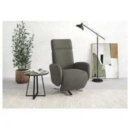 Sit & More TV-Sessel SIT & MORE "Grenoble, inkl. Kopfteilverstellung", grau (anthrazit), B:71cm H:110cm T:82cm, Sessel, wahlweise mit 2 Motoren, Akku & Aufstehhilfe