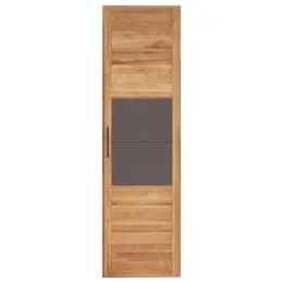 Kleiderschrank Home Affaire "Chamara", beige (natur), B:63cm H:218cm T:65cm, Schr&auml;nke, Kleiderschrank, aus massivem Eichenholz, in unterschiedlichen Breiten, H&ouml;he 218 cm