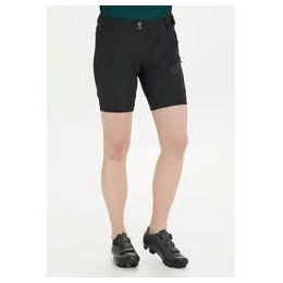 Radhose Endurance "Jamilla W 2 in 1 Shorts", Damen, Gr. 42, EURO-Gr&ouml;&szlig;en, schwarz, 92% Polyester, 8% Elasthan, unifarben, kurz, Hosen, mit herausnehmbarer Innen-Tights