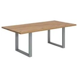 SIT-M&Ouml;BEL Esstisch SIT "Tops&Tables", beige (natur), B:200cm, Tische, Esstisch, mit Tischplatte aus Wildeiche, mit Baumkante wie gewachsen, Vintage