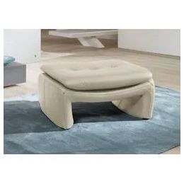 Hocker Places of Style "Luna", beige (creme), B:80cm H:44cm T:65cm, NaturLEDER (echtes Rindsleder), Hocker, Sitzhocker
