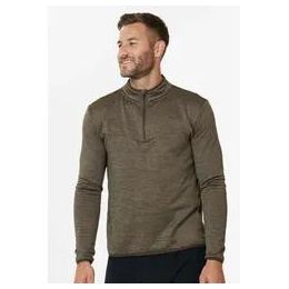 Langarmshirt Endurance "LEDGER", Herren, Gr. XXL, braun (braun, meliert), 92% Polyester, 8% Elasthan, unifarben, lang, ohne Ausschnitt, Shirts Langarmshirt, mit sportlichen Funktionen