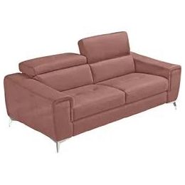 2,5-Sitzer Egoitaliano "Francine, Designsofa, Loungesofa, Breite 213 cm, Fu&szlig;farbe chrom", braun (cedar wood), B:213cm H:100cm T:106cm, Sofas, Designfu&szlig;, Luxus-Microfaser BLUSH, cedar wood