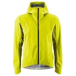 Fahrradjacke Gonso "Save Jacket Trail M", Herren, Gr. 3XL, gelb (neongelb), 100% Polyester, Jacken Fahrradjacke, Herren Regenjacke wind- und wasserdicht, Radjacke mit Kapuze
