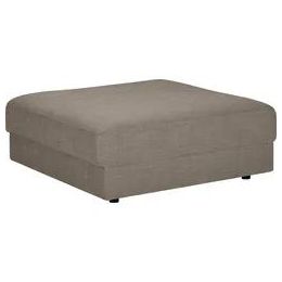 Polsterhocker Trendmanufaktur "Bourbon", grau (taupe gray), B:114cm H:43cm T:114cm, 100% Polyester, Hocker, Polsterhocker, In verschiedenen Gr&ouml;&szlig;en erh&auml;ltlich
