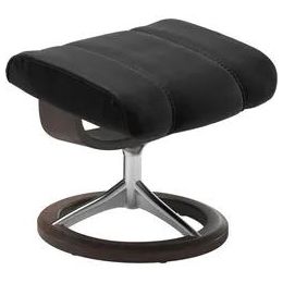 Fu&szlig;hocker stressless "Consul", schwarz (schwarz paloma), B:54cm H:41cm T:39cm, Leder BATICK: BATICK ist ein leicht korrigiertes, durchgef&auml;rbtes und genarbtes M&ouml;belleder, bei dem die meisten Unebenheiten und Spuren in der Regel entfernt wurden.;Leder PALOMA: PALOMA ist ein durchgef&auml;rbtes Semianilin-M&ouml;belleder mit nat&uuml;rlicher Narbung.;ROHLEDER Stoff Q2 FARON: Ein fester zuverl&auml;ssiger Boucl&eacute; mit eine