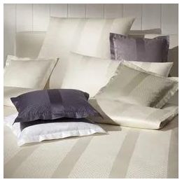 Bettw&auml;sche Elegante "Metropolis", wei&szlig;, B/L: 135cm x 200cm, 1 Stk., 1 Stk., Mako-Satin, B/L: 80cm x 80cm, 2 Stk., Mako-Satin, Obermaterial: 100% Baumwolle, Bettw&auml;sche, Bettw&auml;sche, mit Streifen